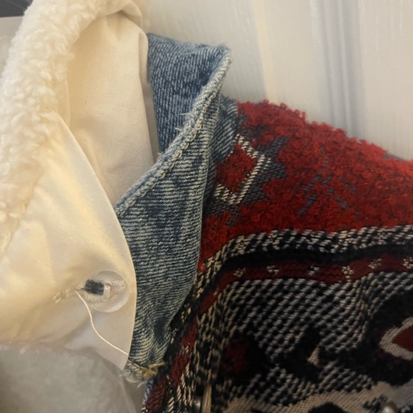 Zara | Jackets & Coats | Zara Denim Fringe Jacket | Poshmark